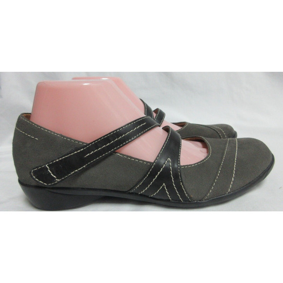 Naturalizer | Shoes | Naturalizer Gray Suede Leather Shoes Womens 8m ...